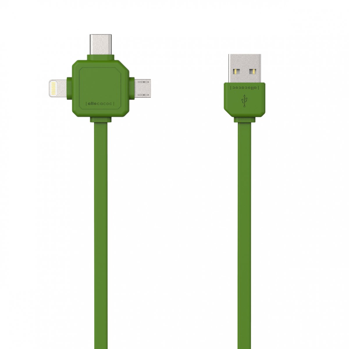 USB-Cable - Grøn - PowerCube - Roliba A/S